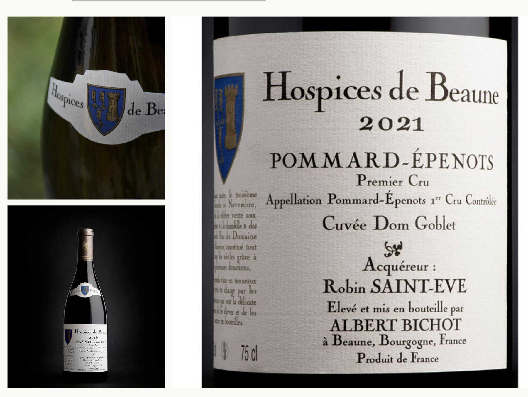 Custom Hospices de Beaune labels – Boutique Hospices de Beaune by ...